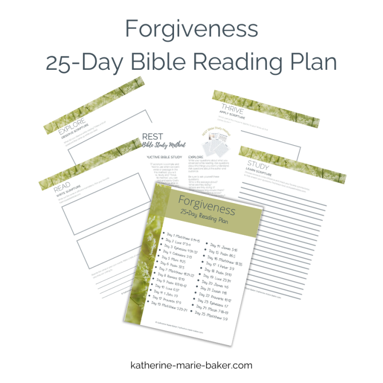 25 Encouraging Bible Verses About Forgiveness - Katherine Marie Baker